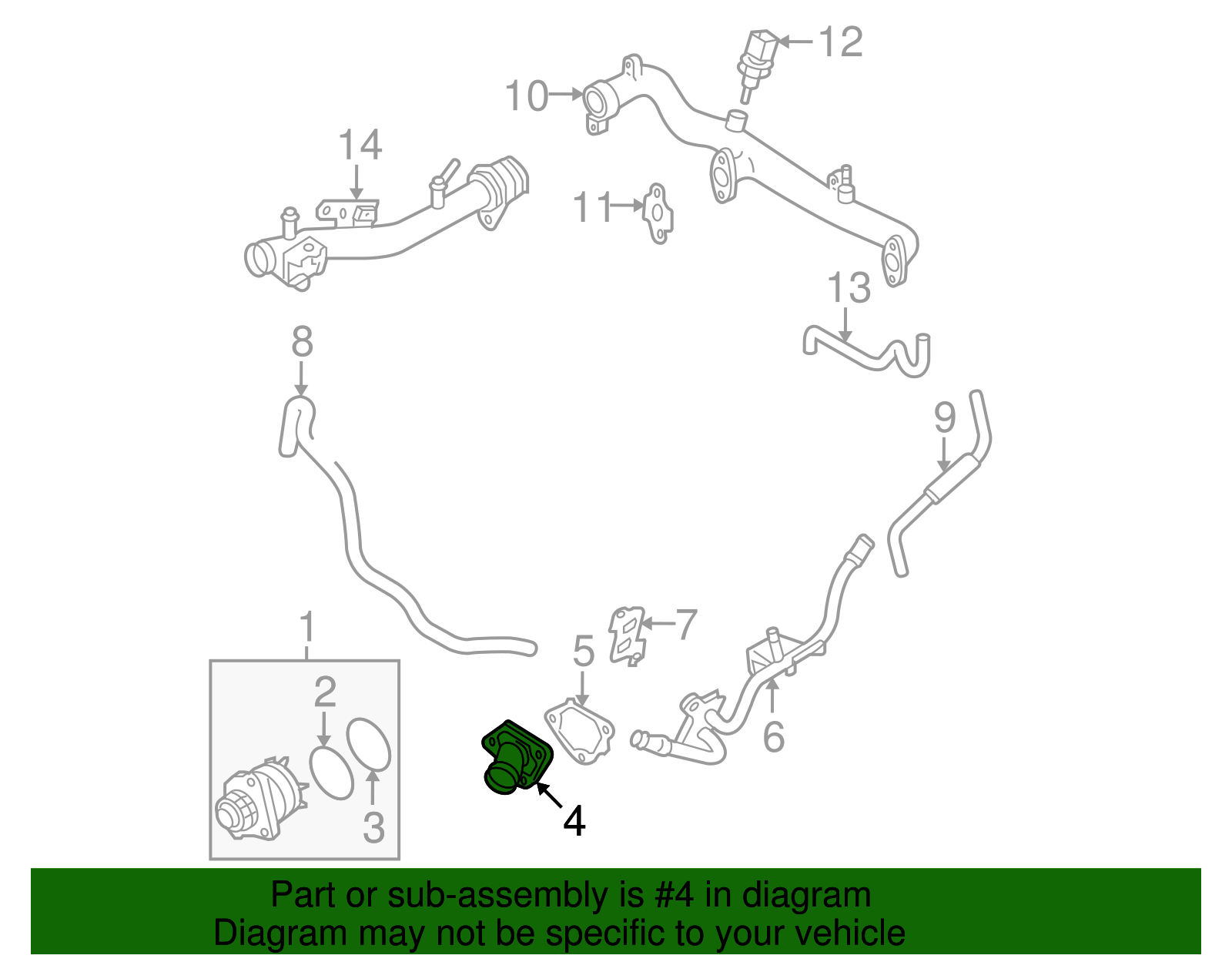 2005-2021 Nissan Thermostat 21200-31U1B | Nissan Parts Central