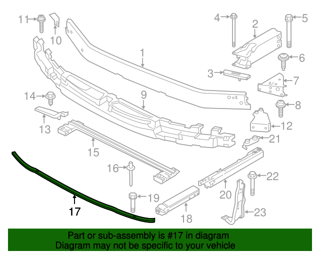 Genuine BMW 51-11-8-058-977 | Lower Impact Bar | FREE Shipping on Most ...