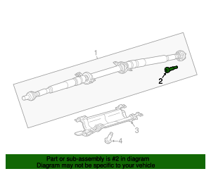 2014-2023 Mopar Drive Shaft Bolt 68242709AA | Canada Mopar Parts