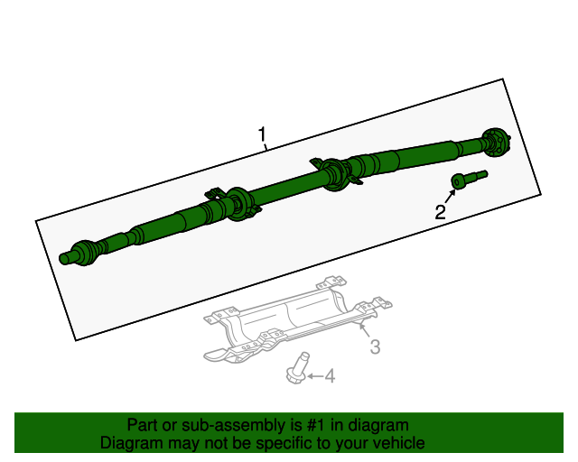 2014-2022 Jeep Cherokee Drive Shaft 68610951aa | TascaParts.com
