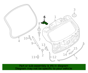 41007423842 - 2018-2023 BMW X2 Lift-Gate Hinge (41-00-7-423-842) | BMW ...