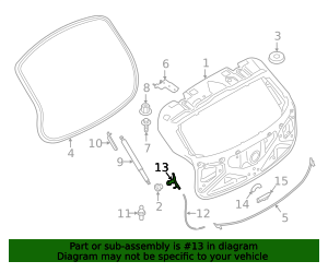 51247423844 - 2018-2023 BMW X2 Lift-Gate Latch (51-24-7-423-844) | BMW ...