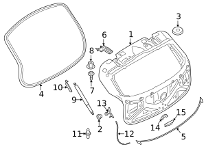 51247423844 - 2018-2023 BMW X2 Lift-Gate Latch (51-24-7-423-844) | BMW ...