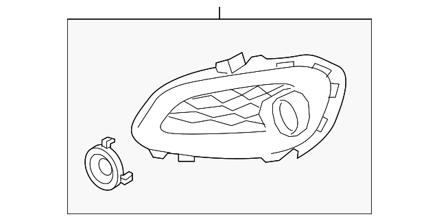 2012-2015 Kia Rio Lower Grille 86583-1W200 | OEM Parts Online