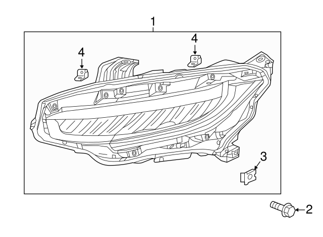 2016-2021 Honda Civic Composite Assembly 33150-TBA-A11 | First Honda Parts
