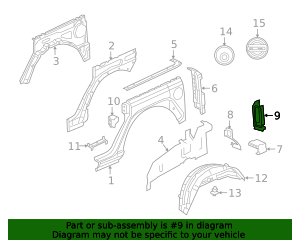 2018-2019 Jeep Wrangler Corner Reinforced - Driver's Side (LH ...