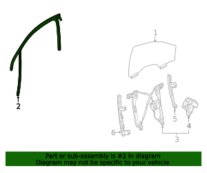 2020-2025 Cadillac XT6 Weatherstrip 84978853 GM | GMPartsDirect.com