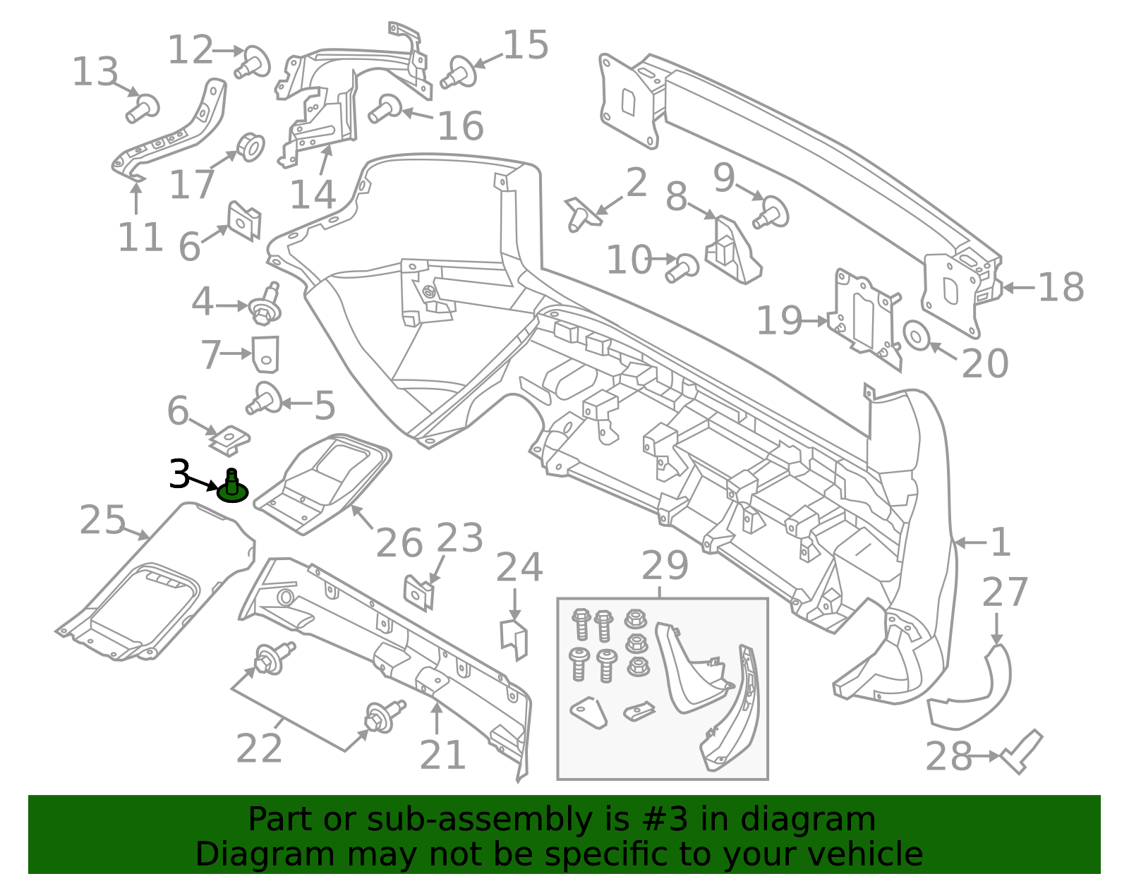 2012-2023 Land Rover Tow Bracket Cover Bolt LR028941 | JaguarParts.com