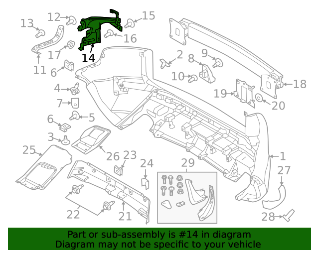 2012-2013 Land Rover Range Rover Evoque Mount Bracket LR027980 | OEM ...