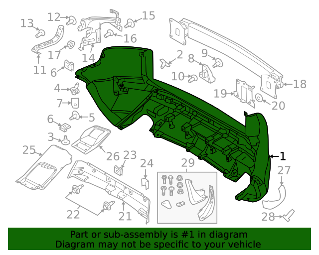 Genuine OEM Bumper Cover Part# LR074961 Fits 2012-2019 Land Rover Range ...