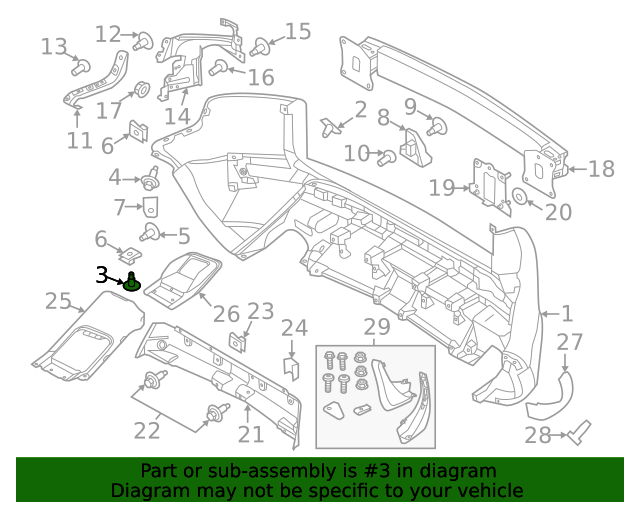 Genuine Tow Bracket Cover Bolt for 2012-2023 Land Rover | Land Rover ...
