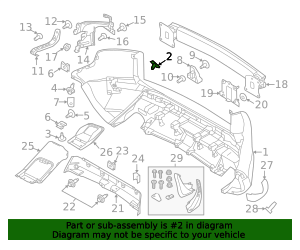 2015-2020 Land Rover Bumper Cover Clip RZM500140 | JaguarParts.com