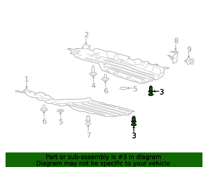 Ford Dealership 2012-2025 Ford End Cap Rivet W711712-S300 | Ford Parts ...