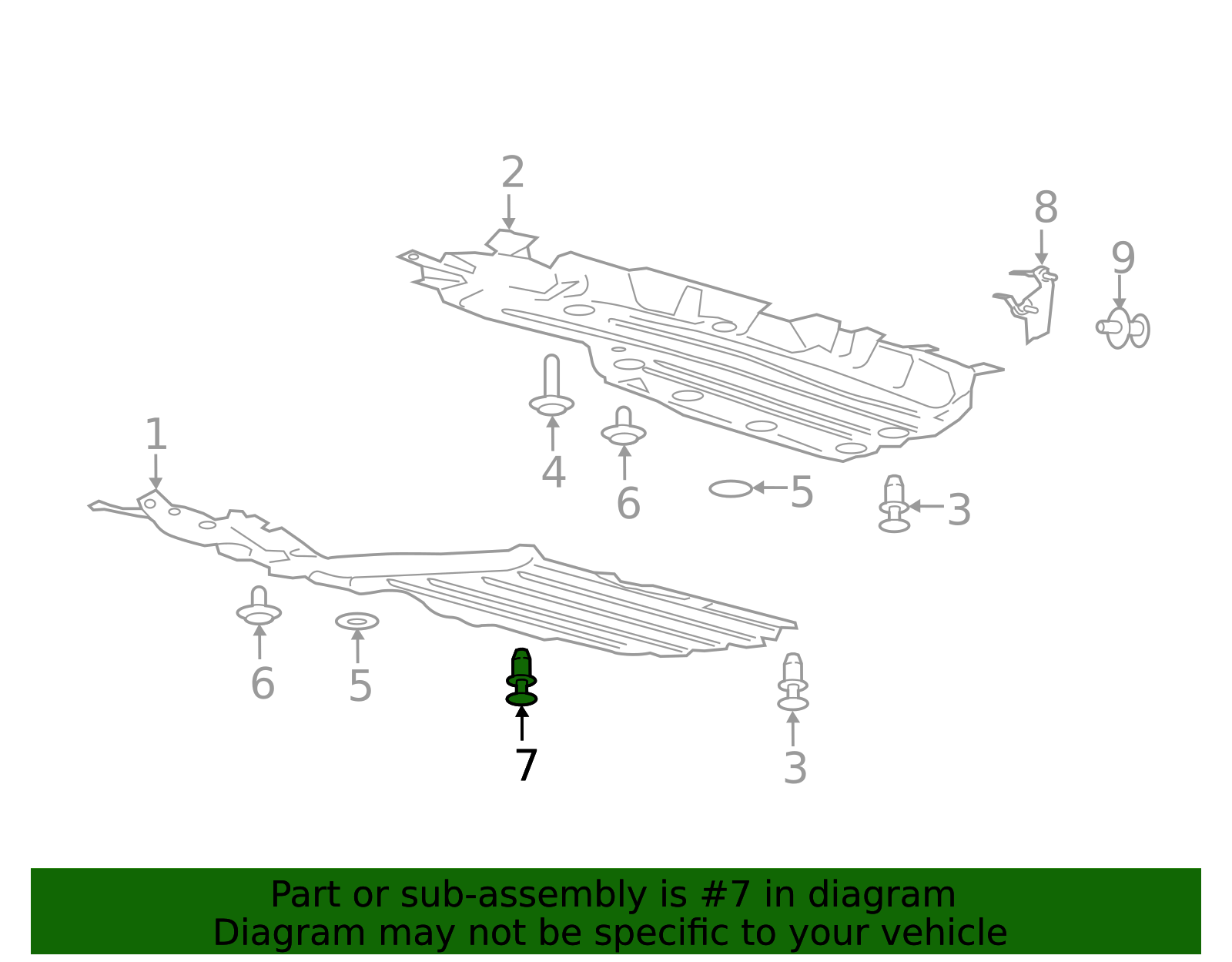 W719929-S300 - Air Deflector U-Nut 2020-2025 Ford | Ford Parts Direct