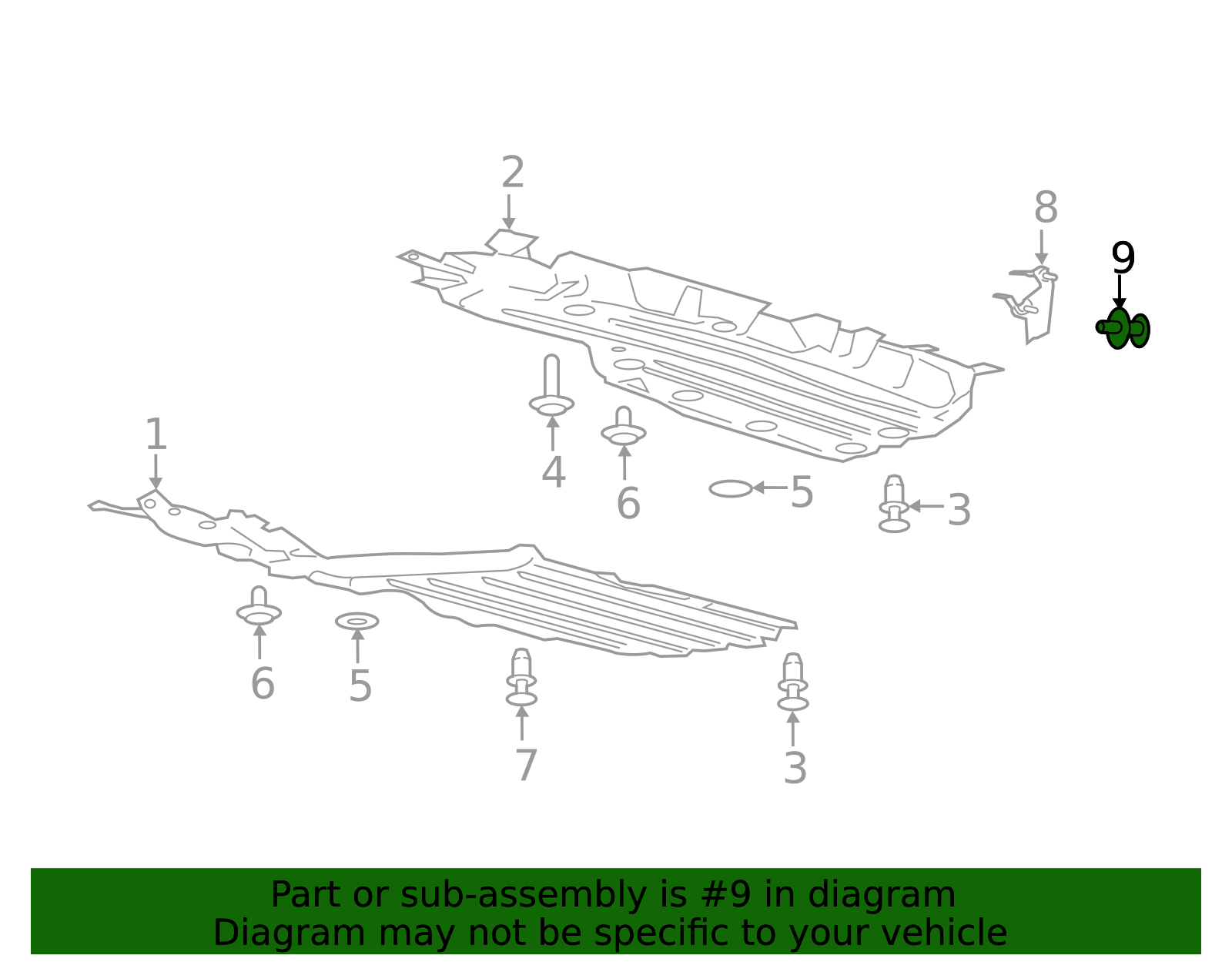 2020-2025 Ford Splash Shield Retainer Screw W712825-S307 | OEM Parts Online
