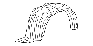 53876-52141 - Fender Liner - 2007-2011 Toyota Yaris | OEM Genuine ...