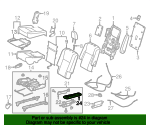 2014-2018 Toyota Highlander Seat Armrest Cup Holder (Front, Rear) 78061 ...