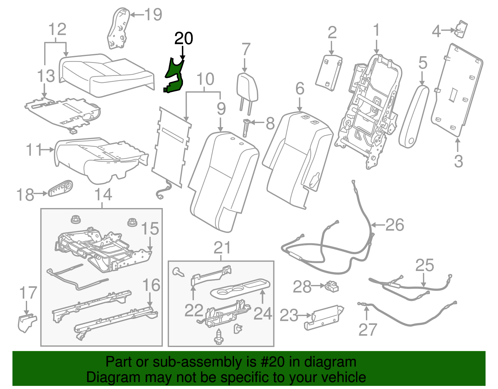 72552-0E010-A0 - 2014-2019 Toyota Highlander - Hinge Cover | Discount ...