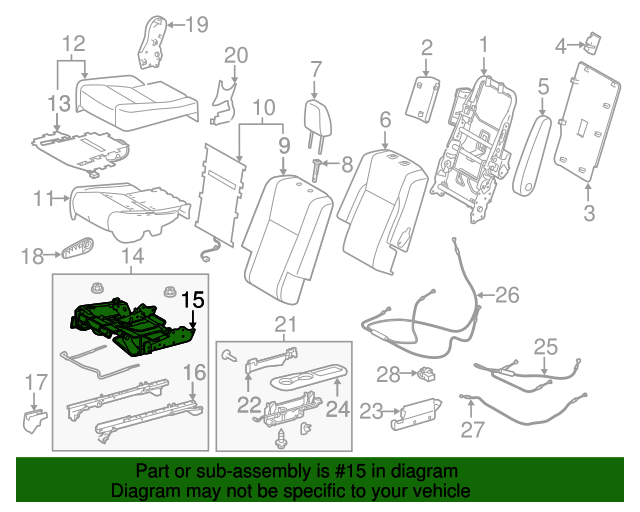 71015-0E190 - Frame 2017-2019 Toyota Highlander | AutoNationParts.com