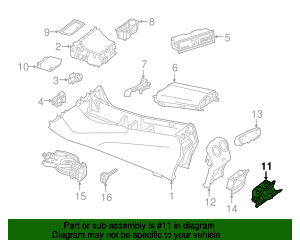 205-820-00-09-9051 - Ash Tray 2017-2022 Mercedes-Benz | AutoNationParts.com