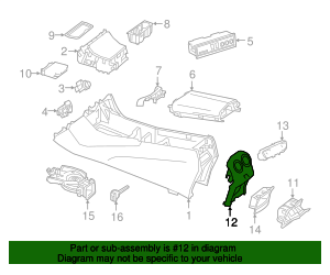 253-830-39-02-9051 - Console Trim Panel 2020-2023 Mercedes-Benz ...