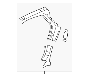 8K9-809-738 - Pillar Reinforced 2009-2016 Audi | Audi OEM Parts