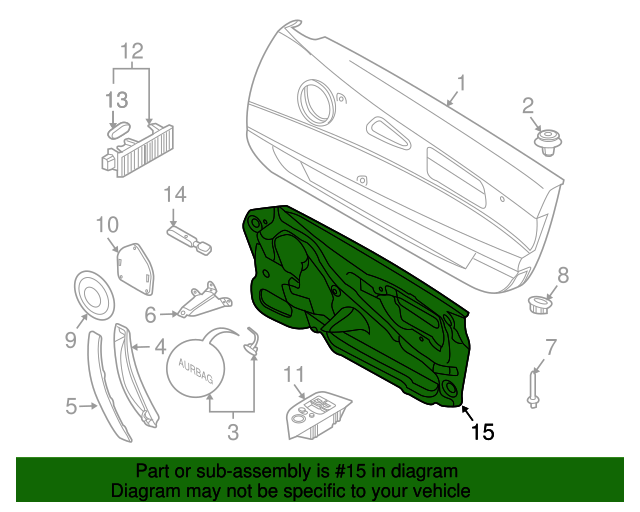 51487016655 - 2003-2008 BMW Z4 Sound Absorber (51-48-7-016-655) | BMW ...