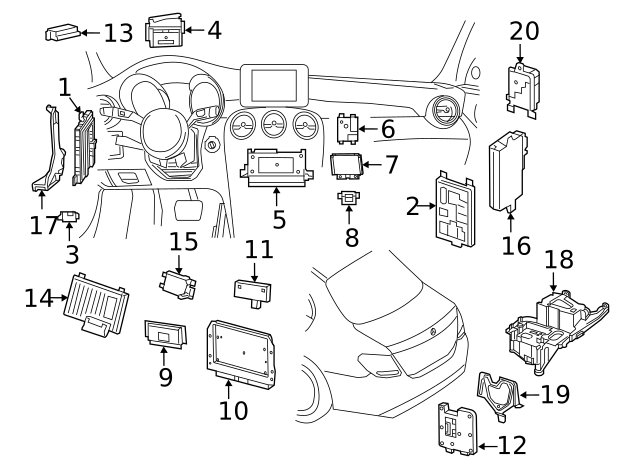 2018-2023 Mercedes-Benz Control Module 167-900-13-09 | MB OEM Parts