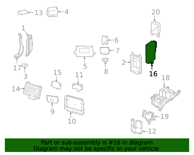 2018-2023 Mercedes-Benz Control Module 167-900-13-09 | MB OEM Parts