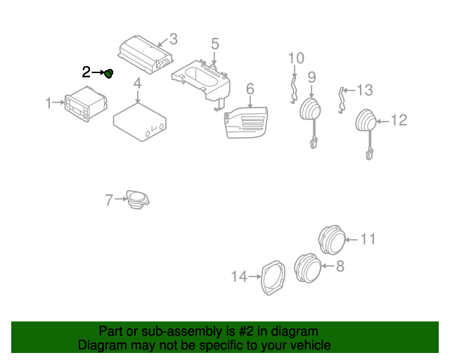 2004-2010 Volkswagen Touareg Radio Buffer 171-035-343-A | VW Direct Parts