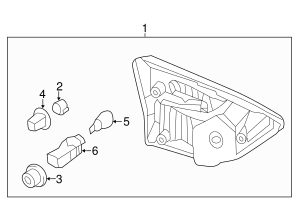 2009-2019 Nissan Backup Lamp Assembly Grommet 01281-00331 | TascaParts.com