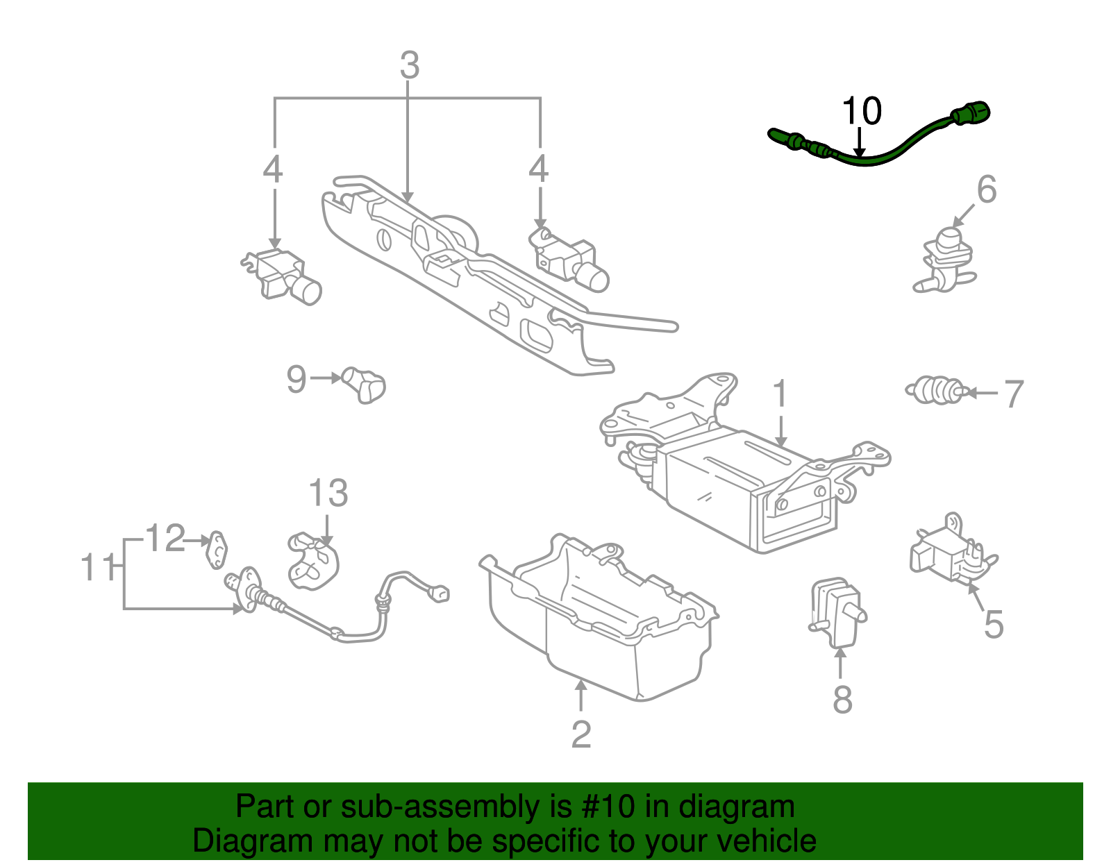 Toyota Parts Oxygen Sensor 89467-48011 | Toyota Parts|Toyota Online ...
