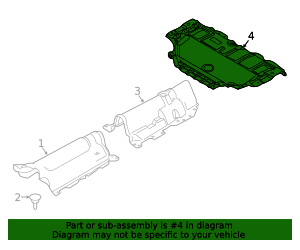 2018-2020 Volvo XC60 Rear Shield 31694651 | TascaParts.com
