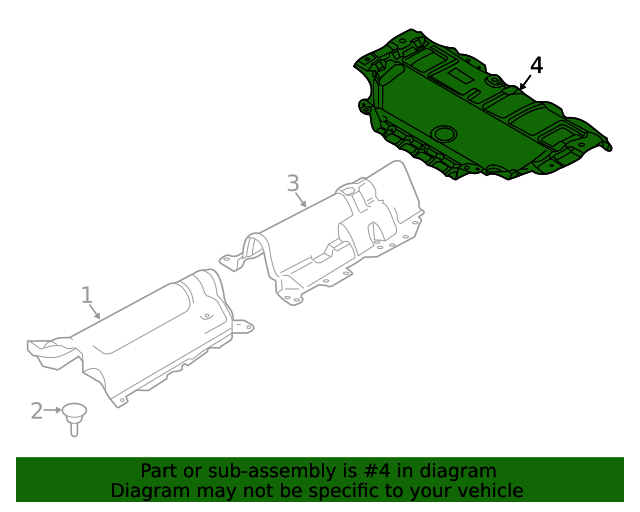 2018-2020 Volvo XC60 Rear Shield 31694651 | TascaParts.com