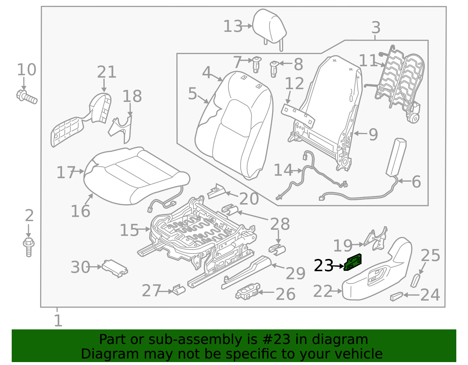 K157-88-158 - Seat Switch 2017-2023 Mazda CX-5 | Florida Mazda Parts