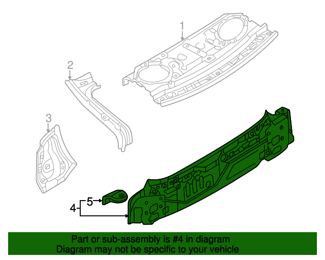 1999-2003 Mazda Protege Rear Body Panel BJ0J-70-750B | QuirkParts