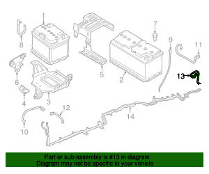 2016-2024 BMW | Negative Cable | 61218736083 | BMW OEM Parts Store