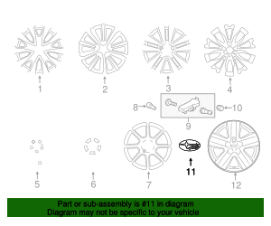 28821VA000 - Center Cap - 2015-2021 Subaru | World OEM Parts Subaru