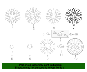 28111AL16A - Wheel Alloy - 2018 2019 Subaru Outback | World OEM Parts ...
