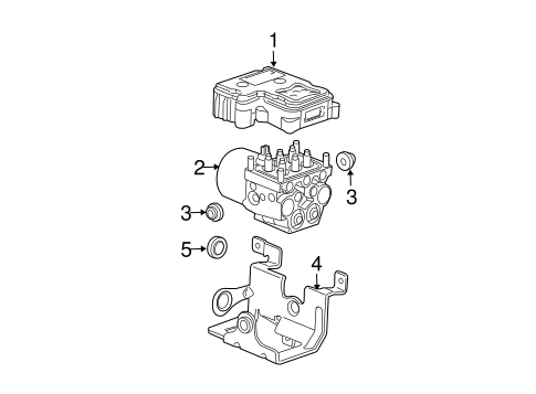 ABS Components for 2004 Chevrolet Express 3500 | OEM GM Parts
