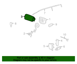 2008-2012 Ford Passenger Air Bag 8L8Z-78044A74-AC | TascaParts.com