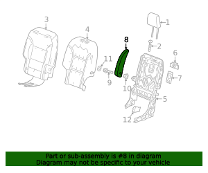 2018-2021 Buick Enclave F Armrest 84378522 | QuirkParts