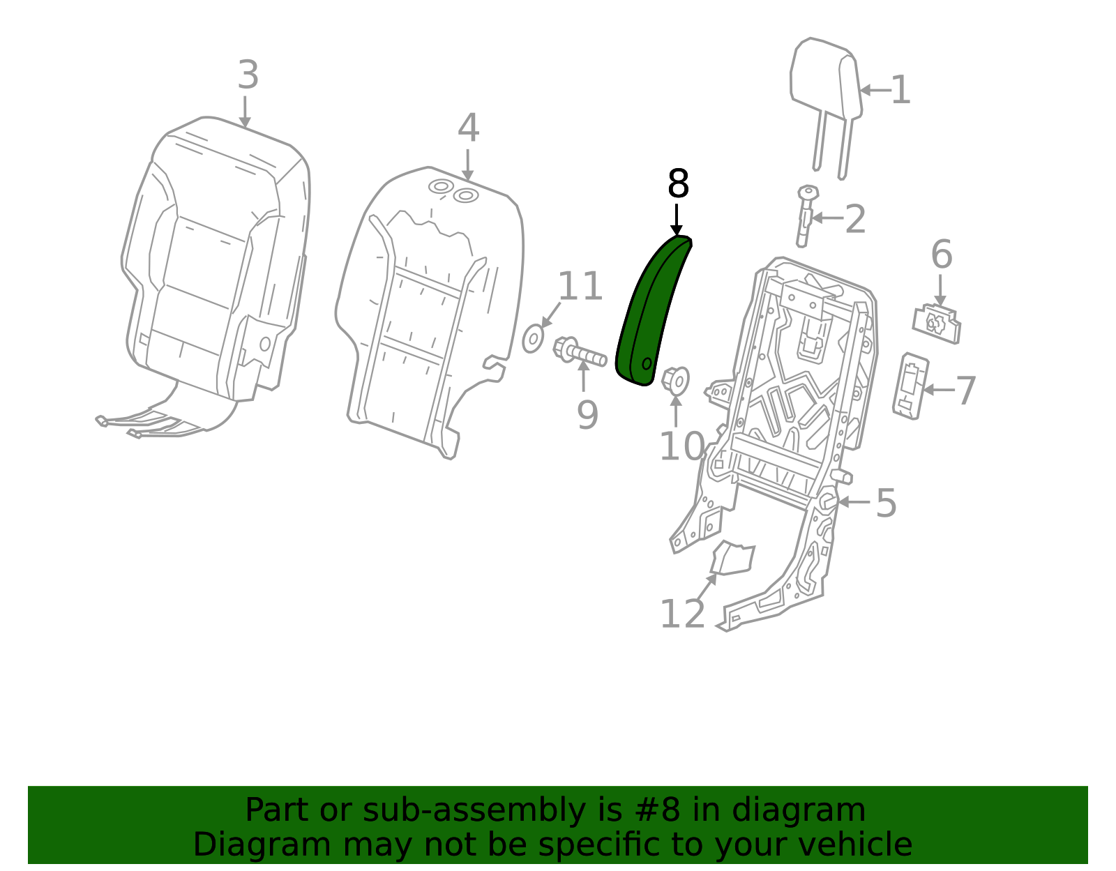 84378522 - Armrest 2018-2021 Buick Enclave | Gateway Buick GMC Parts