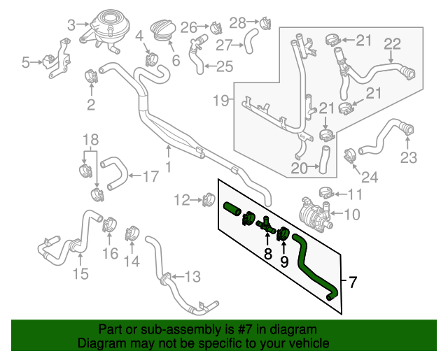 Genuine Porsche 958-106-351-00 |Engine Coolant Crossover Pipe | FREE ...
