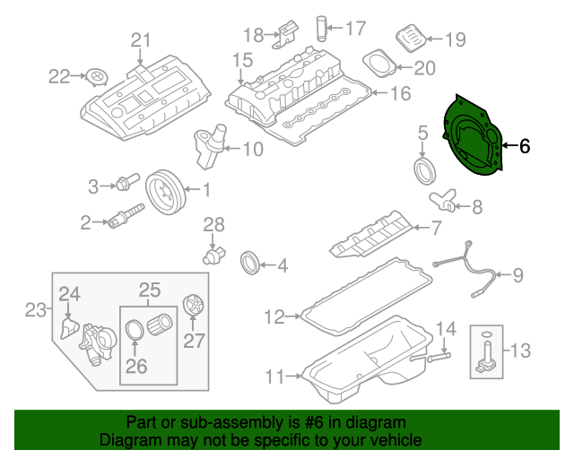 Genuine BMW 11-11-7-530-105 | Retainer Plate | FREE Shipping on Most ...