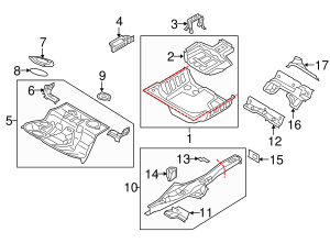 8K0-802-090 - Floor Extension 2008-2017 Audi | AutoNation Parts