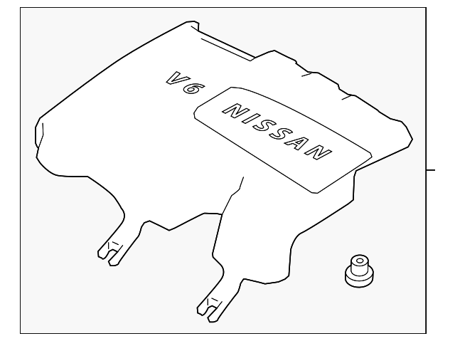 2017-2019 Nissan Pathfinder Engine Cover 14041-6KA0B | QuirkParts