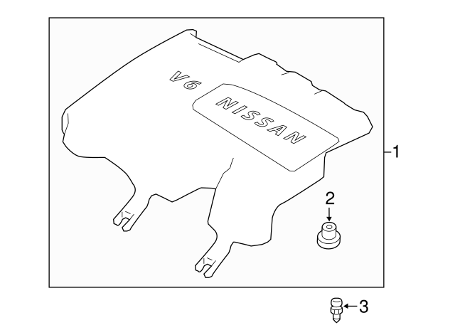 2017-2024 Nissan Engine Cover Grommet 16557-9NF0A | QuirkParts