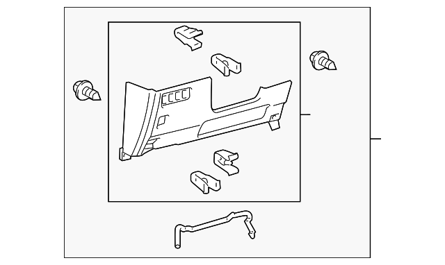 55045-60050-C0 - Lower Trim Panel - 2010-2023 Toyota 4Runner | OEM ...