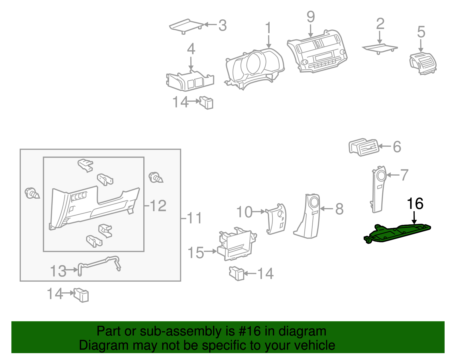 2010-2024 Toyota 4Runner Under Cover 55607-35070 | Toyota Parts Center